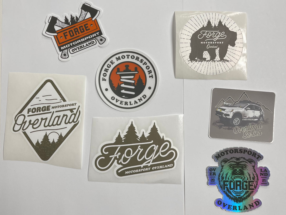 Forge Motorsport Overland Window Stickers